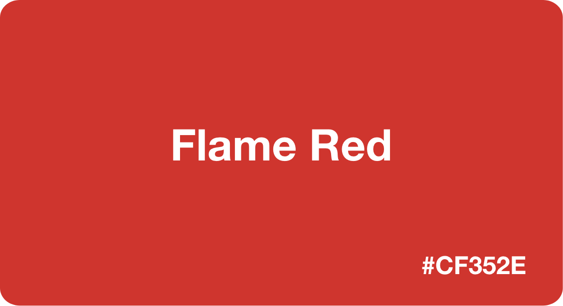 Flame Red (#cf352e): Color Codes & Palettes